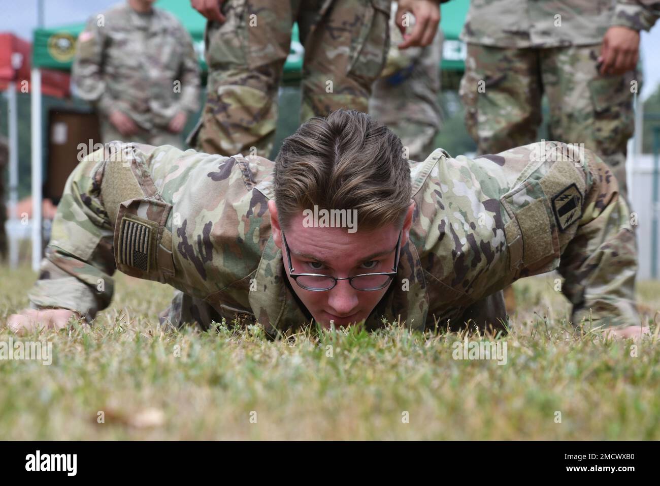 U.S. Army Pfc. Hayden Erickson, assigned to 41st Field Artillery ...