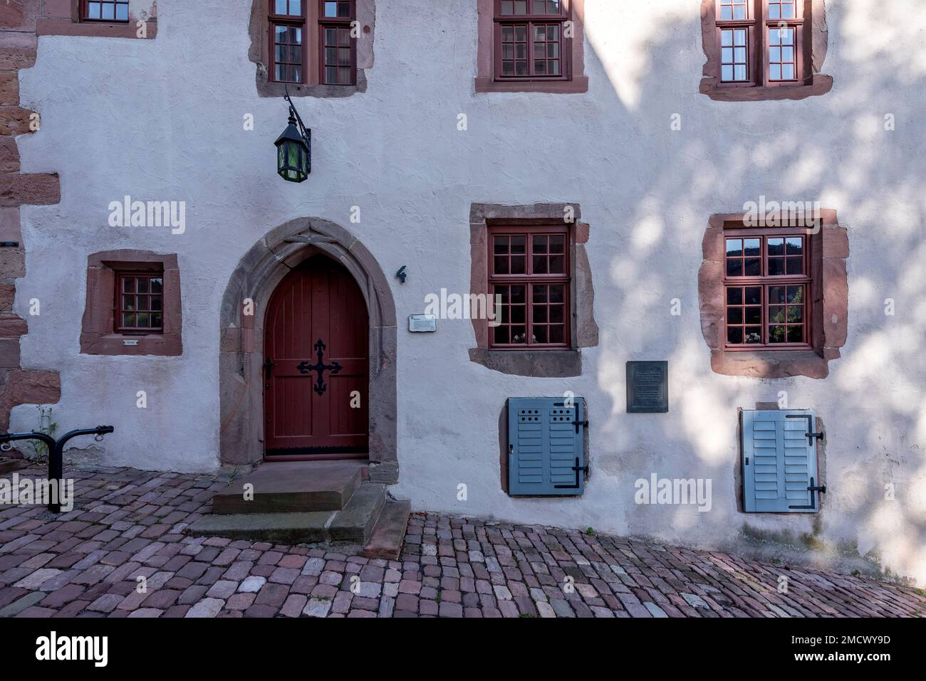 Medieval town hall, Gothic facade, old town, Schlitz, Vogelsberg, Hesse ...