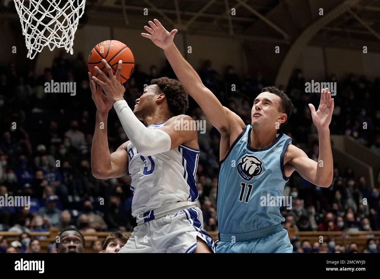 Duke forward Wendell Moore Jr. (0) drives to the basket against Citadel ...