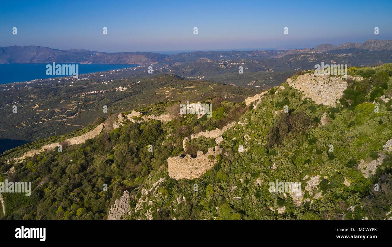 Spring in Crete, Archaeological site, Dorians, Byzantine castle complex ...