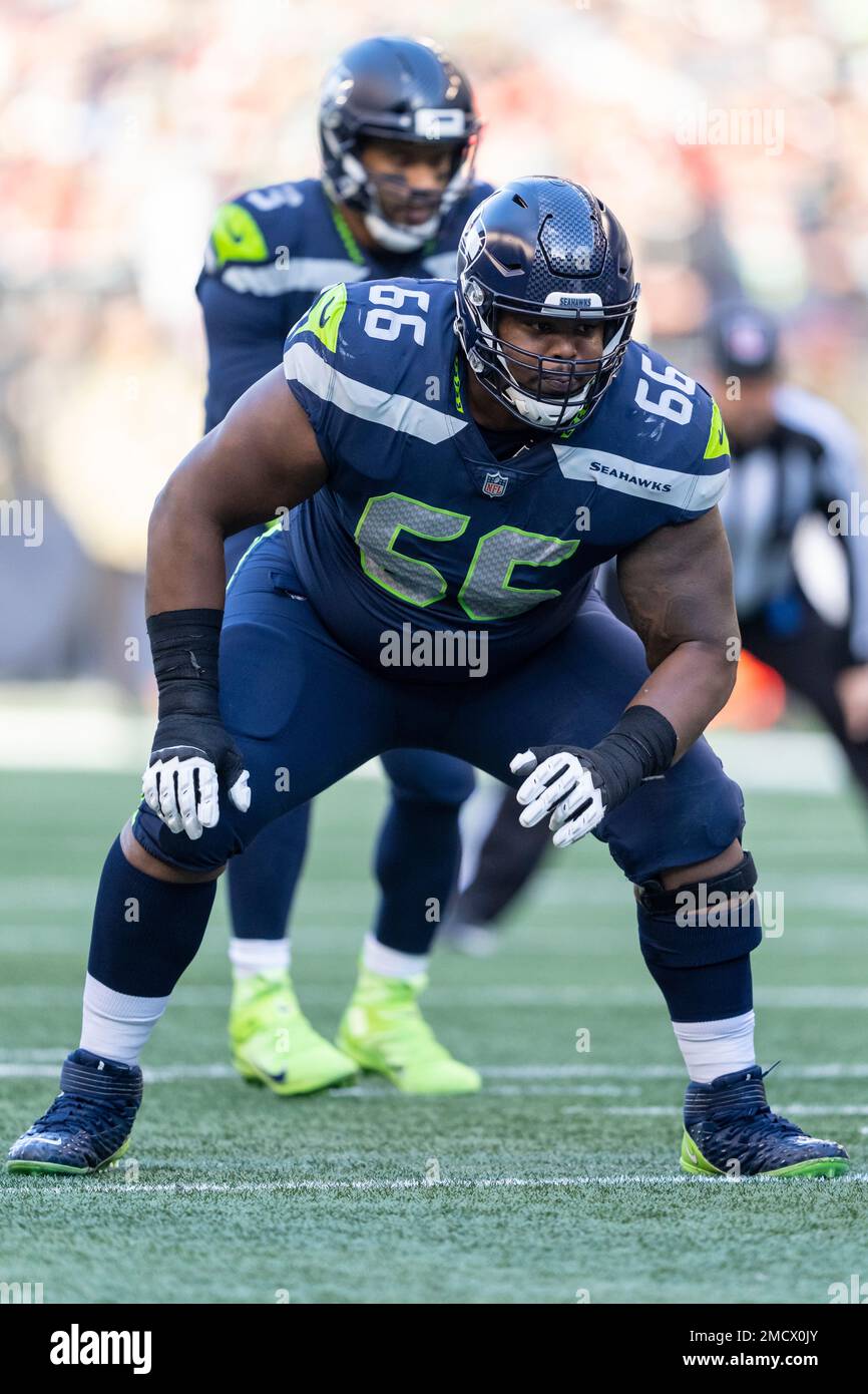 Seattle Seahawks offensive lineman Gabe Jackson is pictured during an ...
