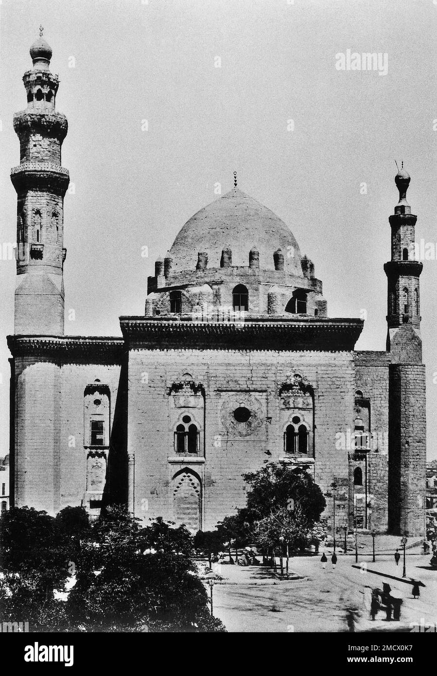 Sultan Hasan's madrasa-mosque before restoration Stock Photo - Alamy