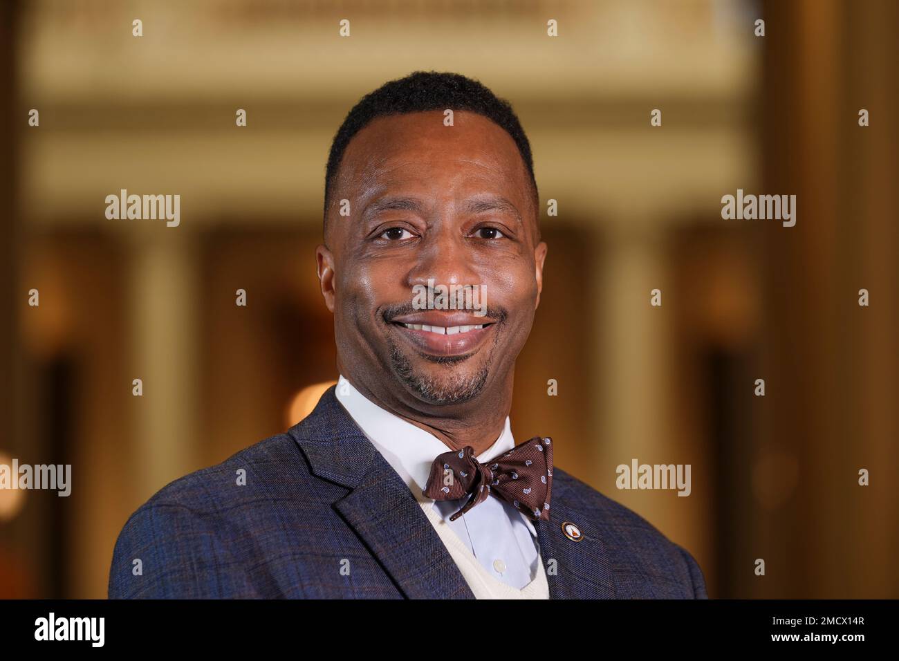 Georgia state Rep. Derrick Jackson poses for a portrait at the capitol ...