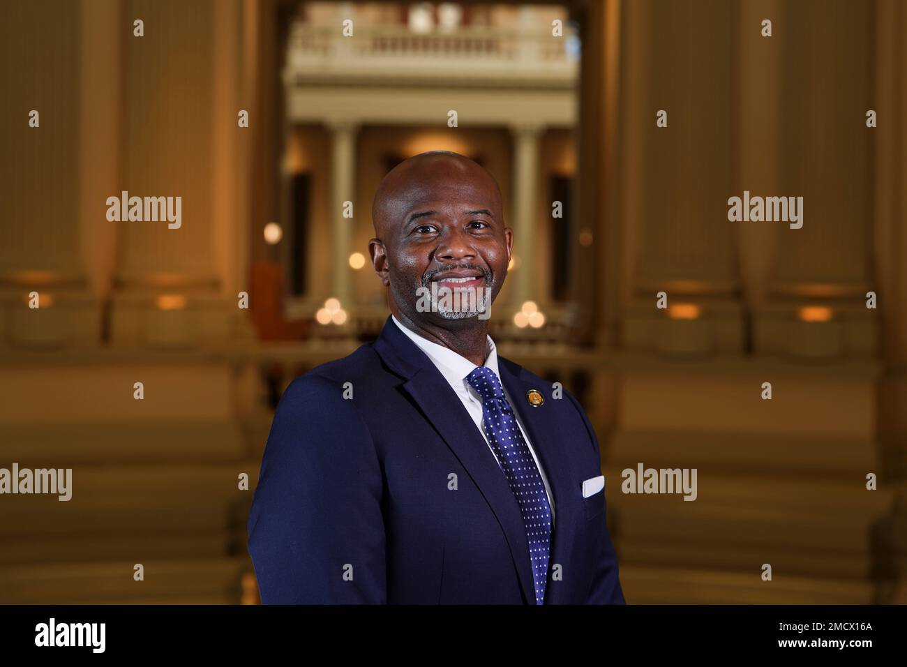 Georgia state Rep. William Boddie poses for a portrait at the capitol ...