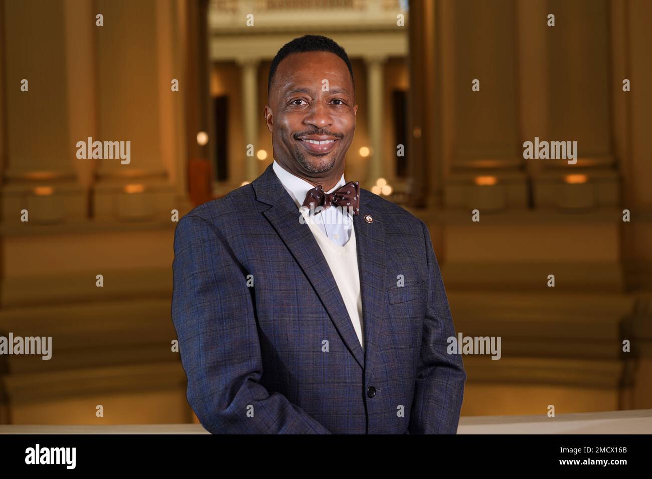 Georgia state Rep. Derrick Jackson poses for a portrait at the capitol ...