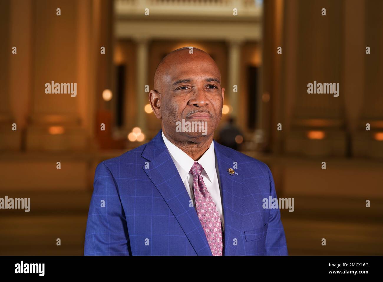 Georgia state Sen. Lester Jackson poses for a portrait at the capitol ...