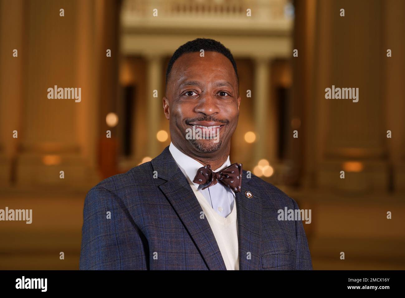 Georgia state Rep. Derrick Jackson poses for a portrait at the capitol ...