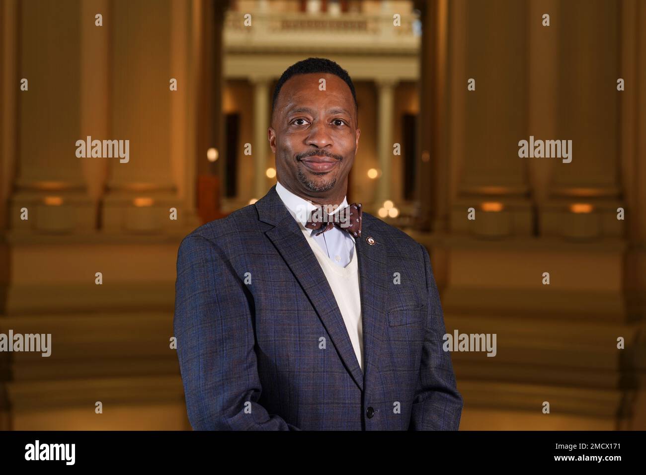 Georgia state Rep. Derrick Jackson poses for a portrait at the capitol ...