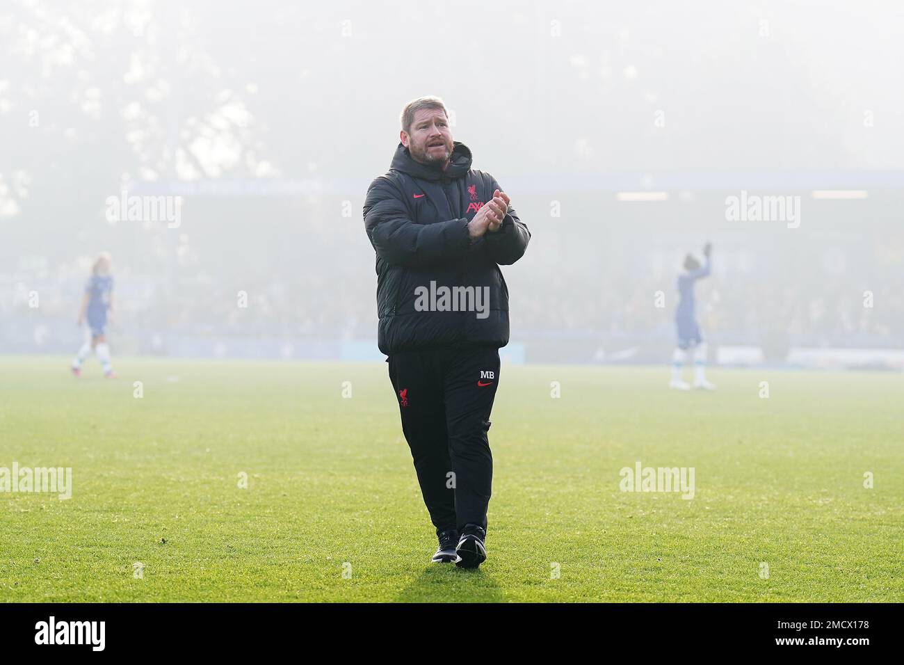 Liverpool manager Matt Beard during the Barclays Women's Super League ...