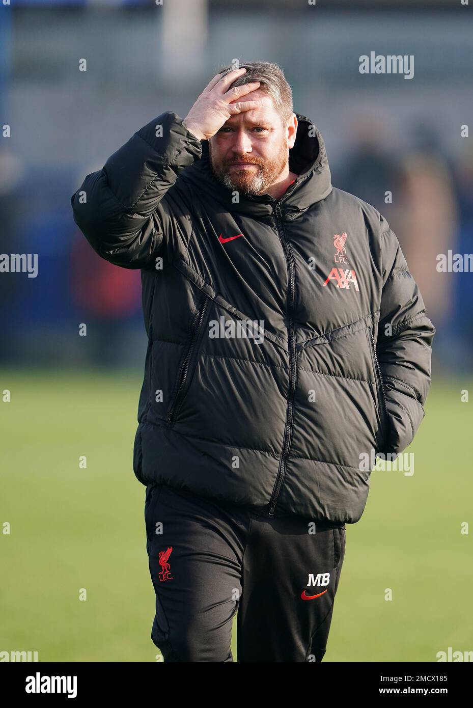 Liverpool manager Matt Beard during the Barclays Women's Super League ...