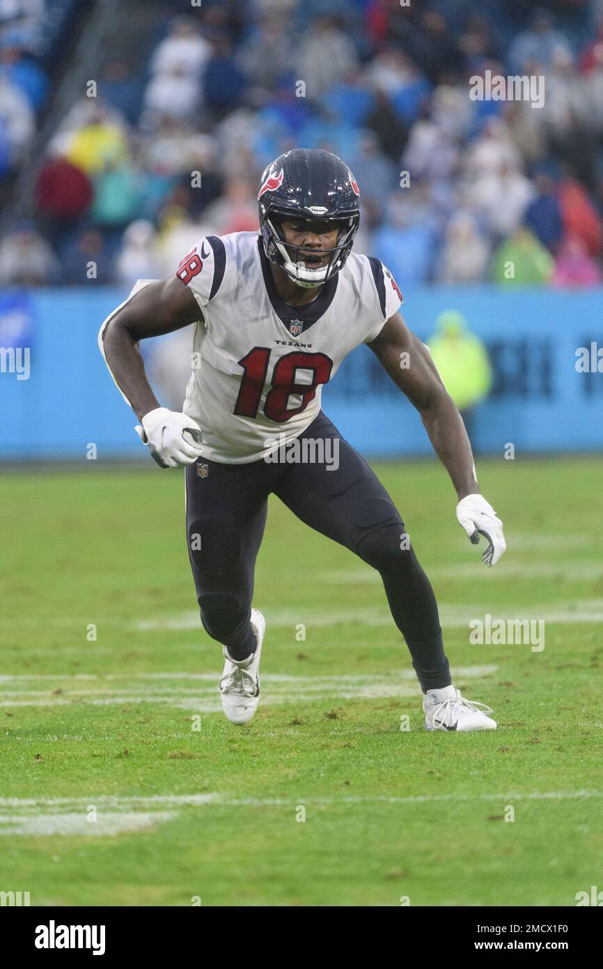 Houston Texans wide receiver Chris Conley (18) plays during an NFL ...