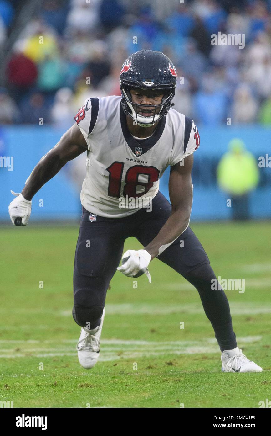 Houston Texans wide receiver Chris Conley (18) plays during an NFL ...