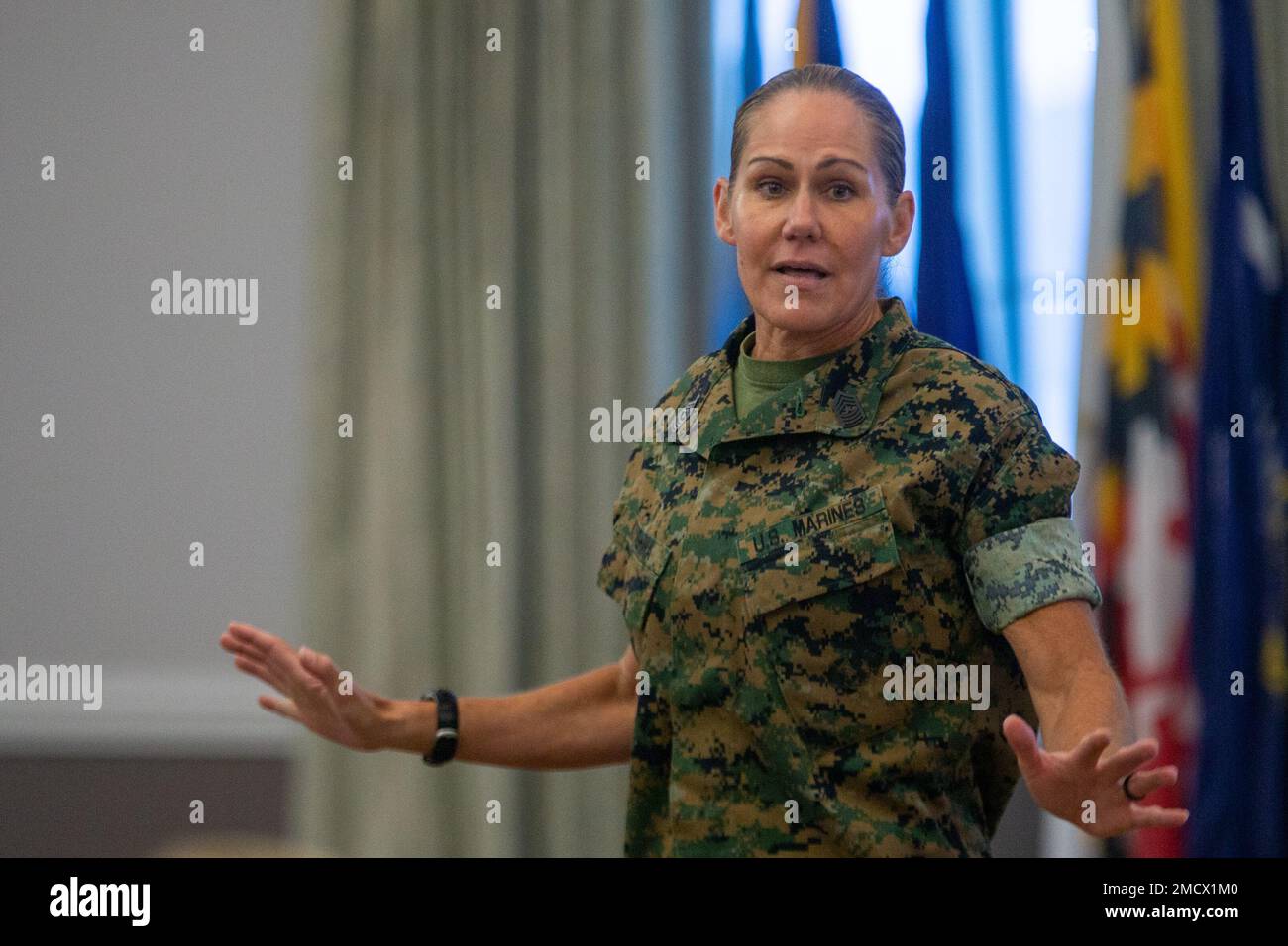 Sergeant major of 2d maw hi-res stock photography and images - Alamy