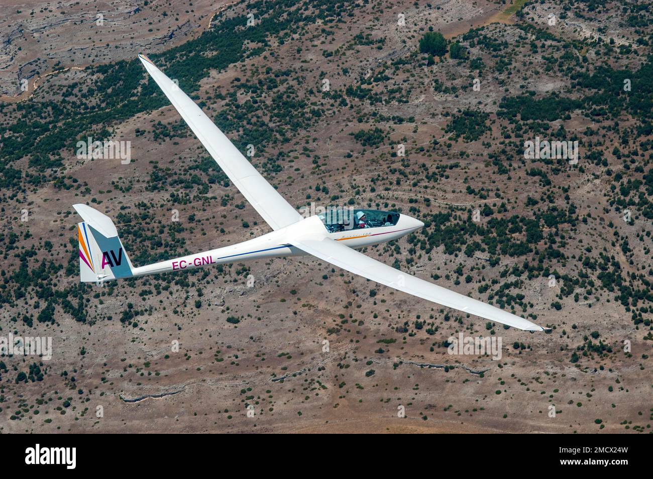 Aerial view of a glider, Nimbus 4 DM in Spain Stock Photo - Alamy
