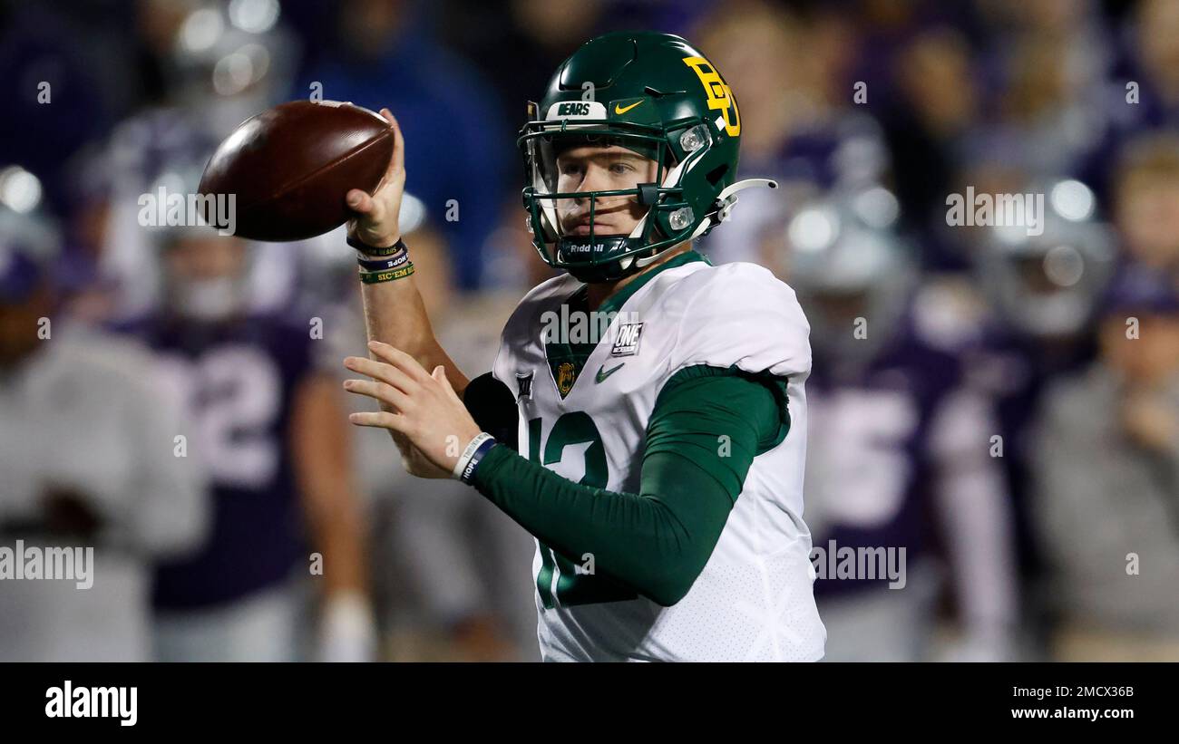Baylor quarterback Blake Shapen during an NCAA college football game on ...
