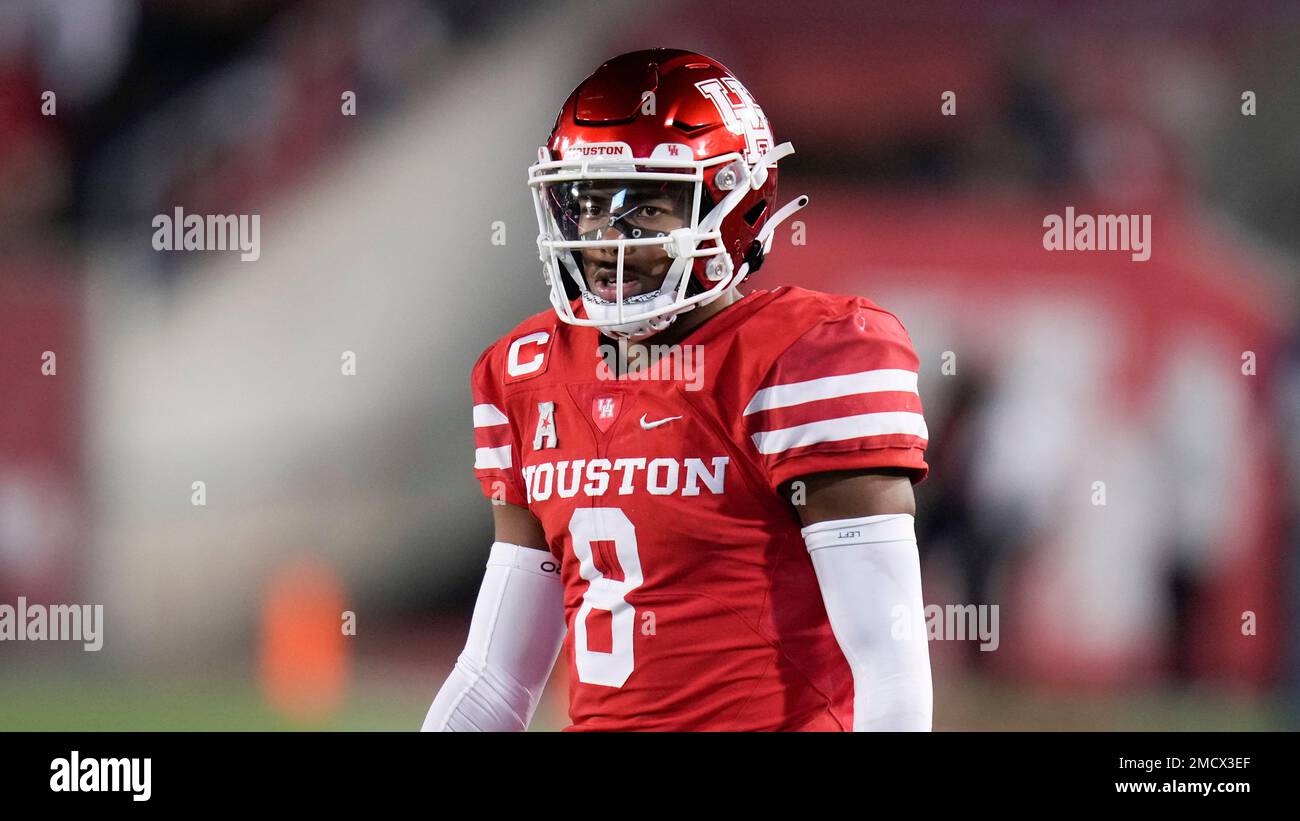 Houston cornerback Marcus Jones is seen during the second half of an ...