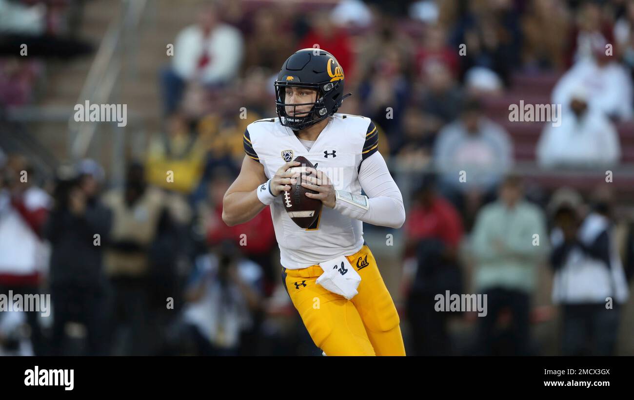 California's Chase Garbers passes against Stanford during the first ...