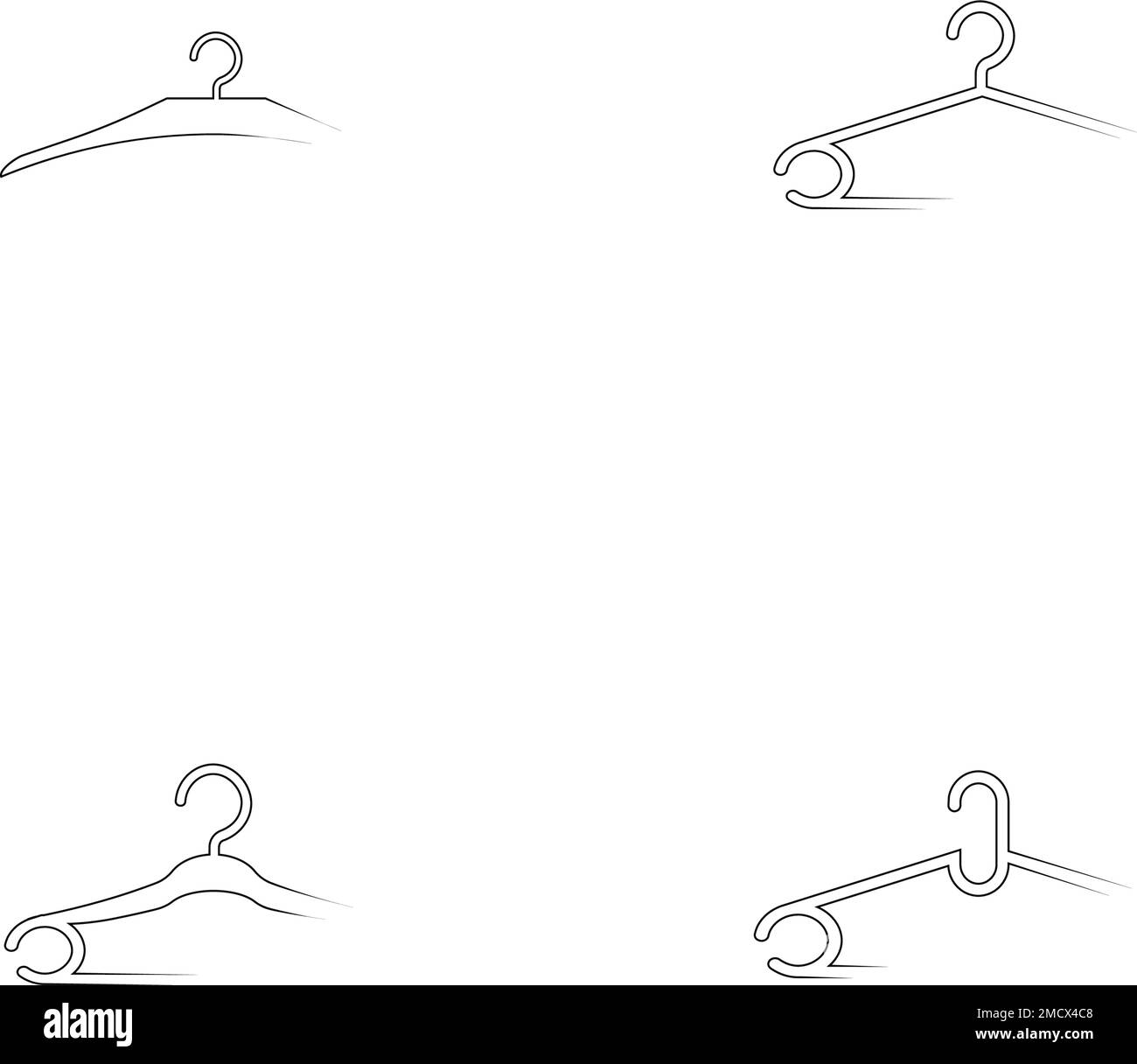 Hanger logo flat design vector template Stock Vector Image & Art - Alamy