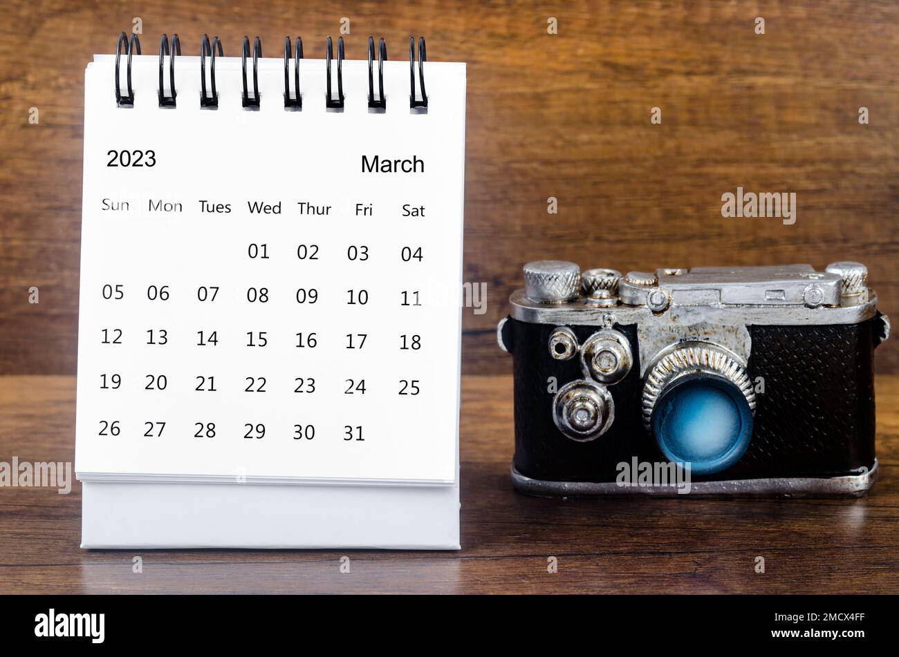 March 2023 Monthly desk calendar for the organizer to plan 2023 year ...