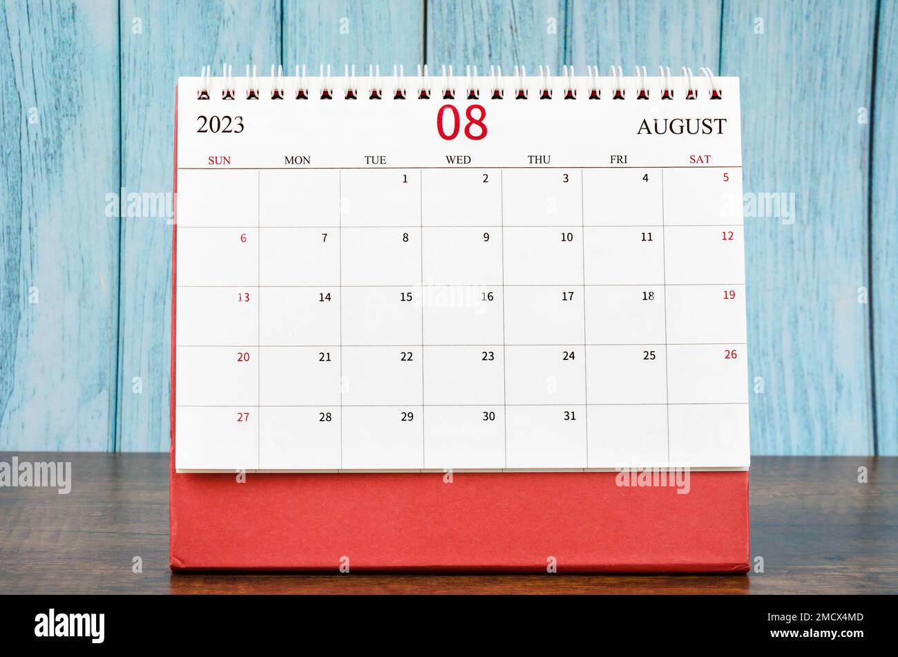August 2023 Monthly desk calendar for the organizer to plan 2023 year ...