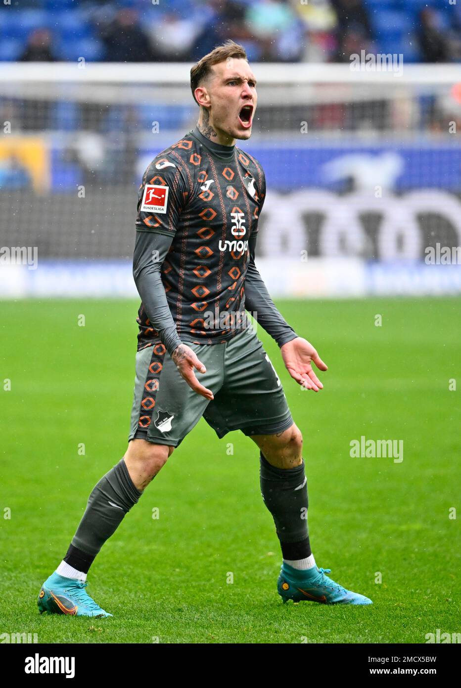 Goal celebration David Raum TSG 1899 Hoffenheim (17), PreZero Arena ...