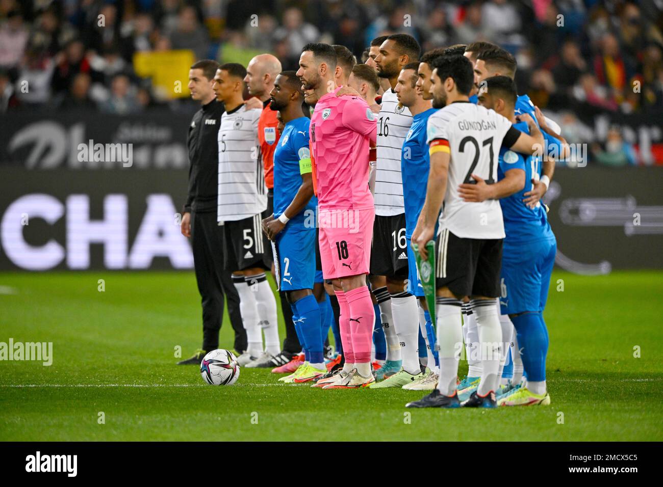 Mixed team photo, teams of Germany and Israel, international match ...