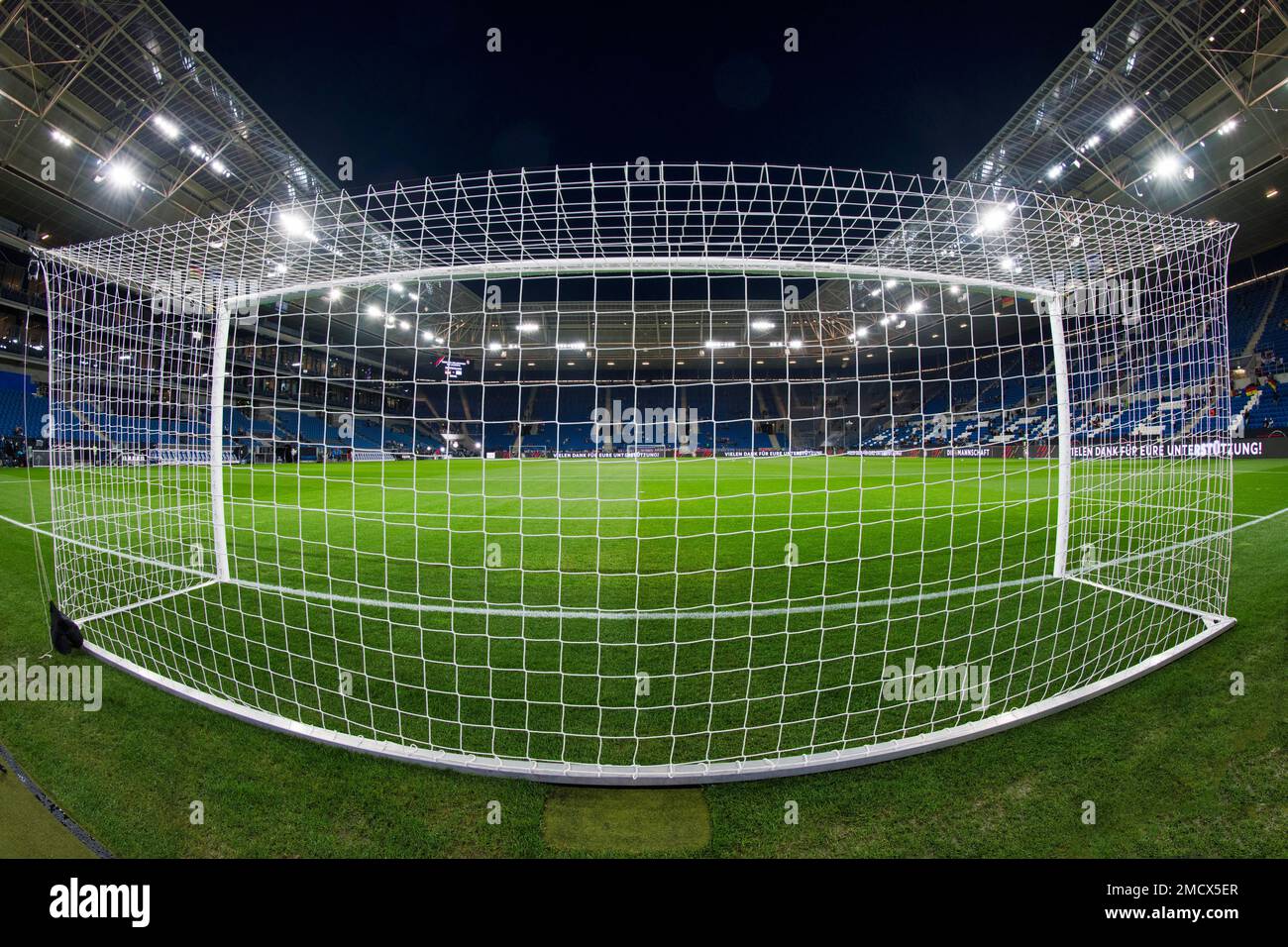 Stadium overview, back goal perspective, international match, PreZero ...