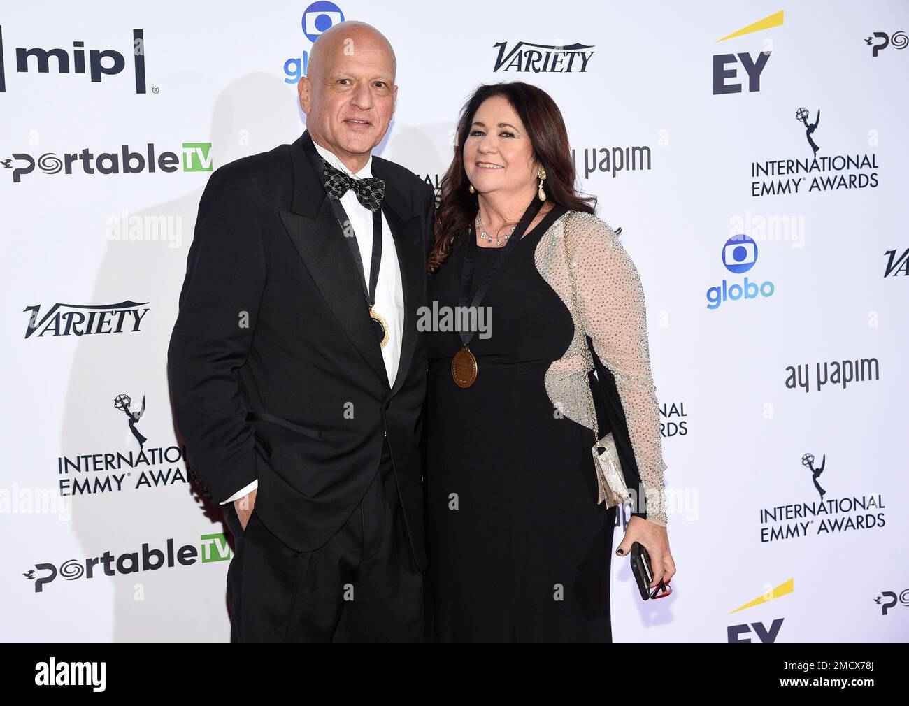 Maurice Keizer, left, and Christiana Carroll-Becerra attend the 49th ...