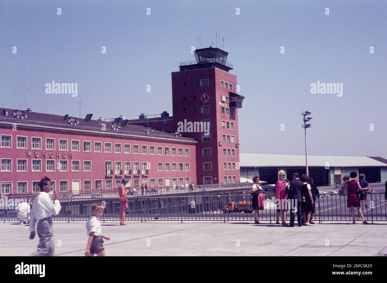 Visitors' Stand Munich Riem Airport, Sixties, Munich, Bavaria, Germany ...