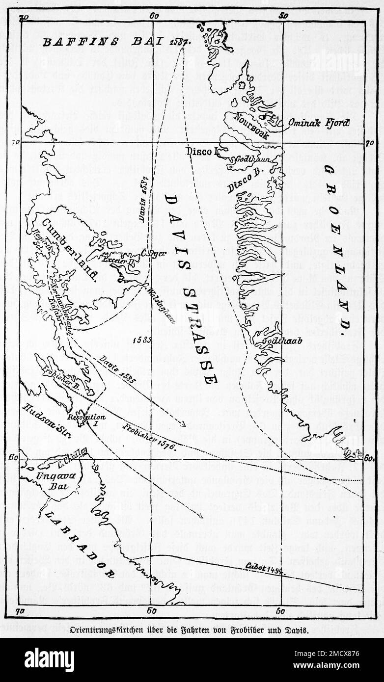 Map of baffin bay Black and White Stock Photos & Images - Alamy
