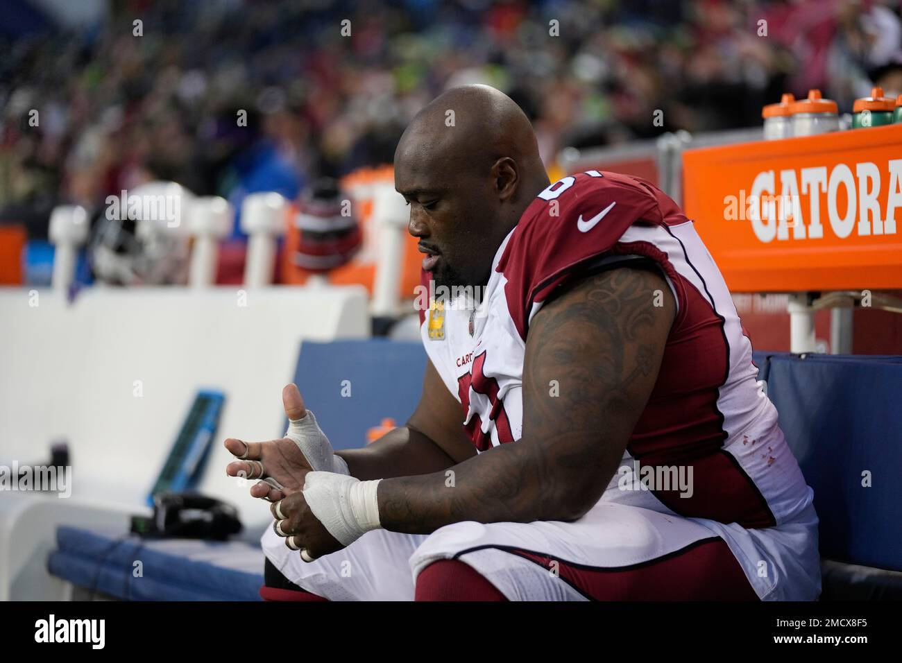 Arizona Cardinals center Rodney Hudson during an NFL football game ...