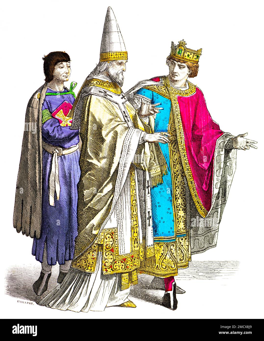 King and pope 12th hi-res stock photography and images - Alamy