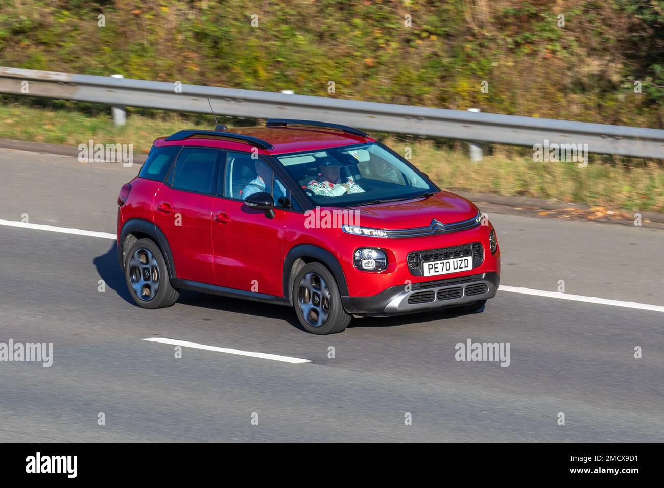 2020 Red CITROEN C3 AIRCROSS GRAND PURETECH TOUCH PLUS S/S; travelling ...