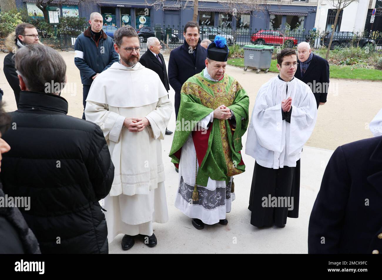 EXCLUSIVE. Father Yves Combeau and Louis Alphonse of Bourbon, Duke of ...