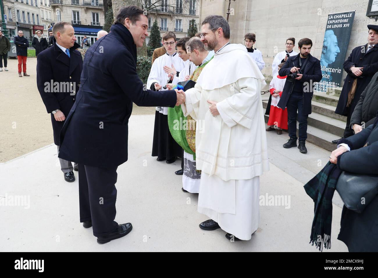 EXCLUSIVE. Father Yves Combeau and Louis Alphonse of Bourbon, Duke of ...