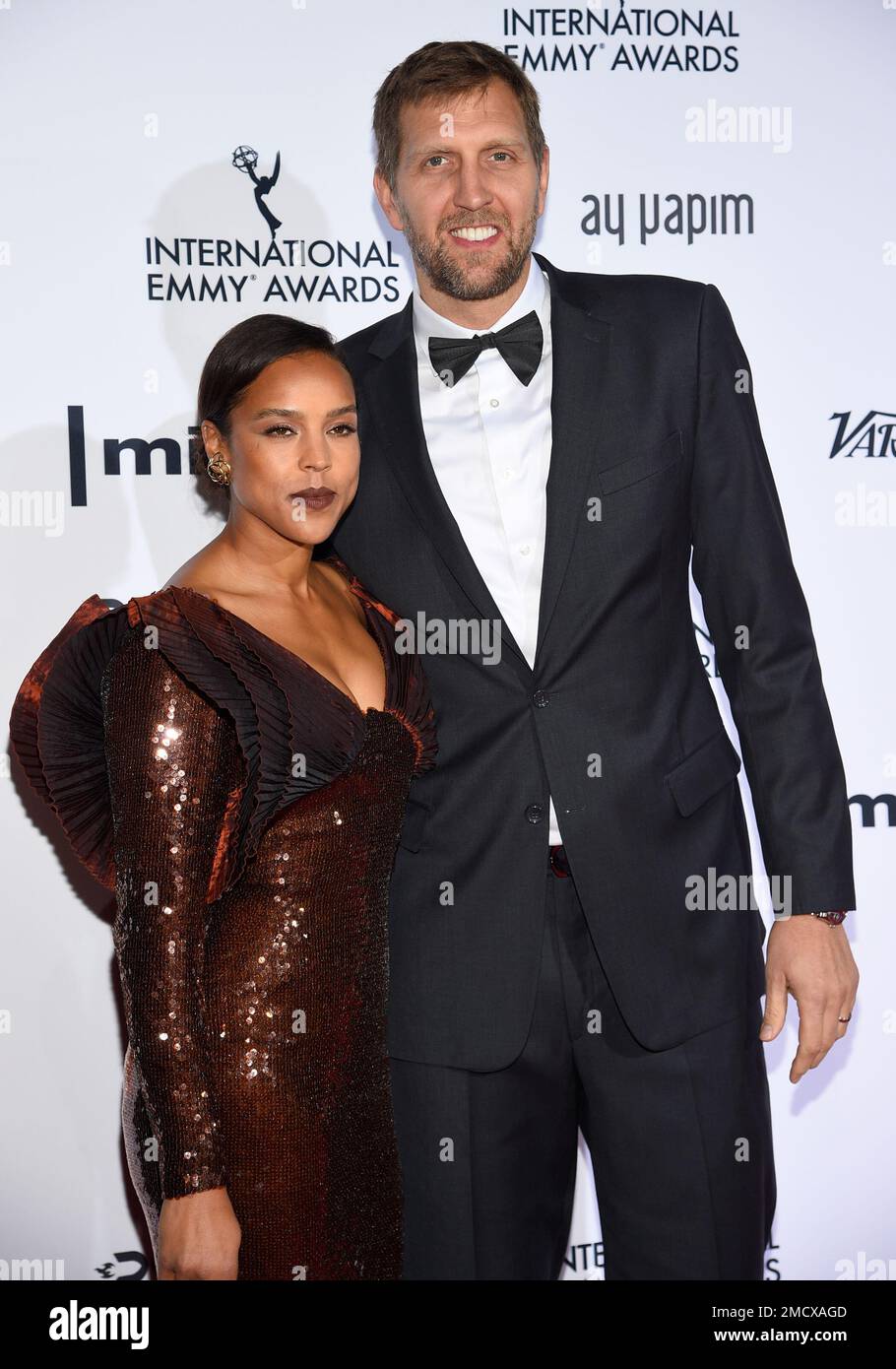 Dirk Nowitzki, right, and Jessica Olsson attend the 49th International ...
