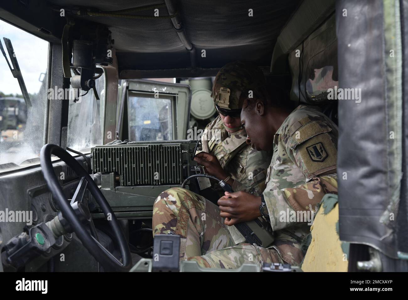 Soldiers from the Headquarters and Headquarters Battery, 41st Field ...