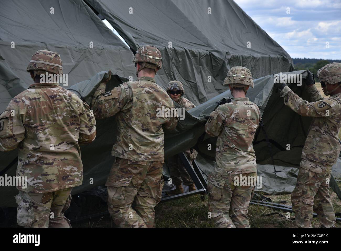Soldiers from the Headquarters and Headquarters Battery, 41st Field ...