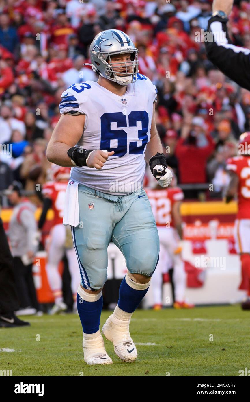 Dallas Cowboys center Tyler Biadasz during the first half of an NFL ...