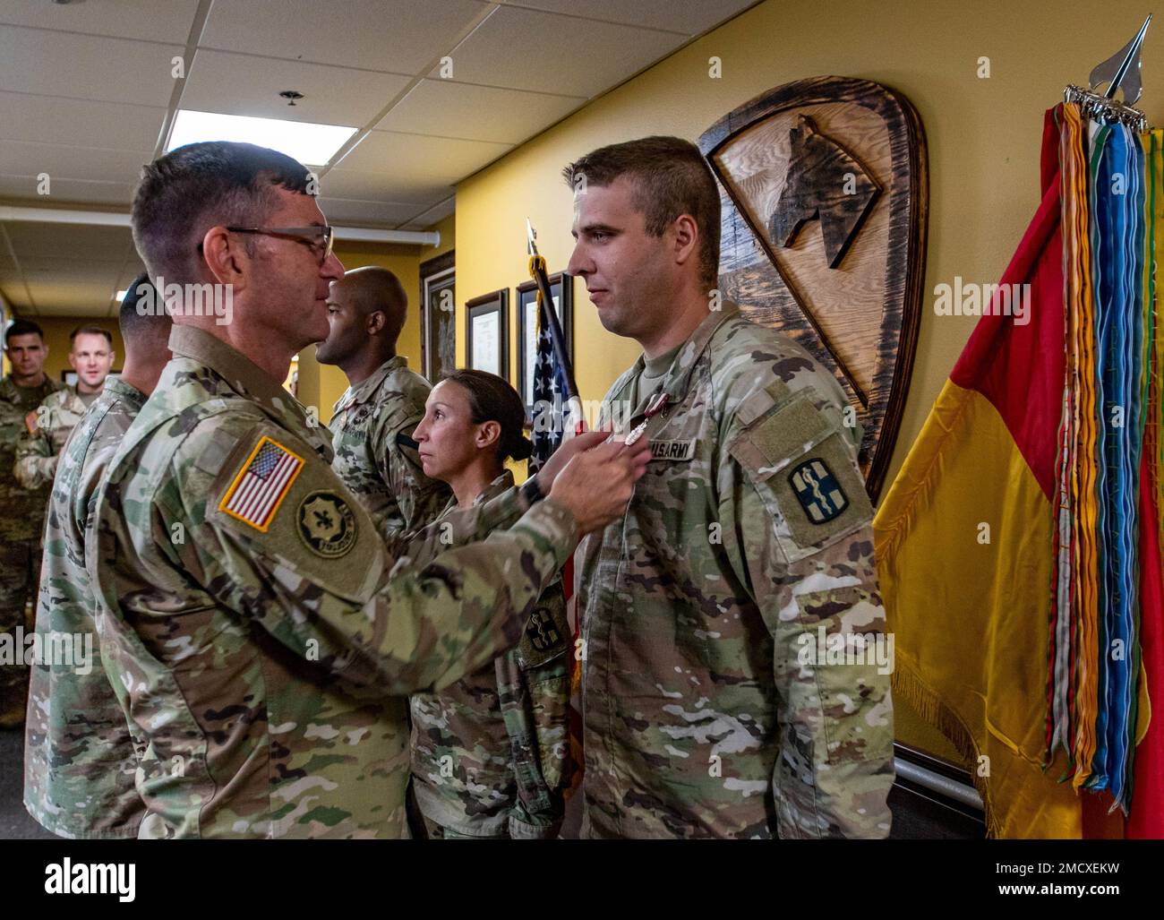 Staff Sgt. Justin Schaffer is awarded an impact Meritorious Service ...