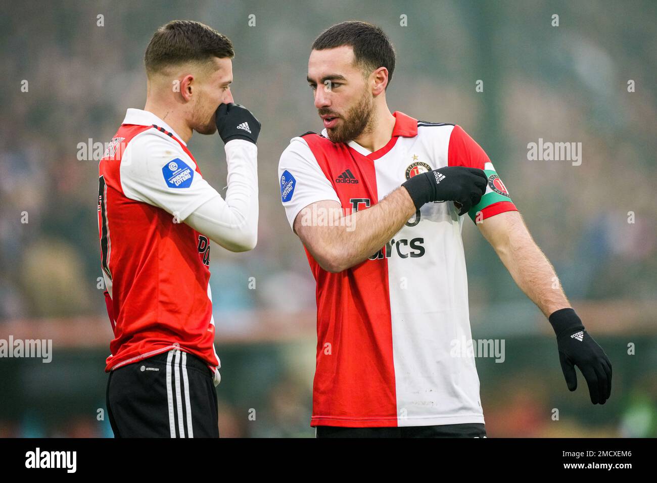Rotterdam - Sebastian Szymanski of Feyenoord, Orkun Kokcu of Feyenoord during the match between ...