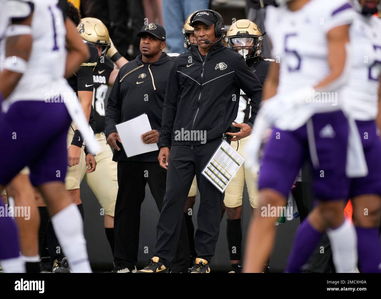 Colorado head coach Karl Dorrell in the first half of an NCAA college ...