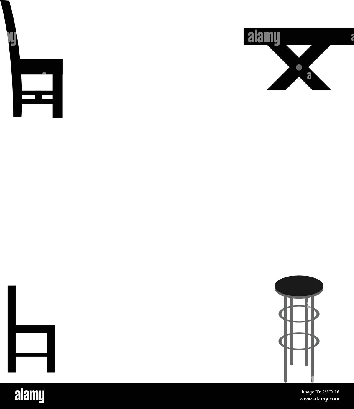 chair logo stock illustration design Stock Vector Image & Art - Alamy