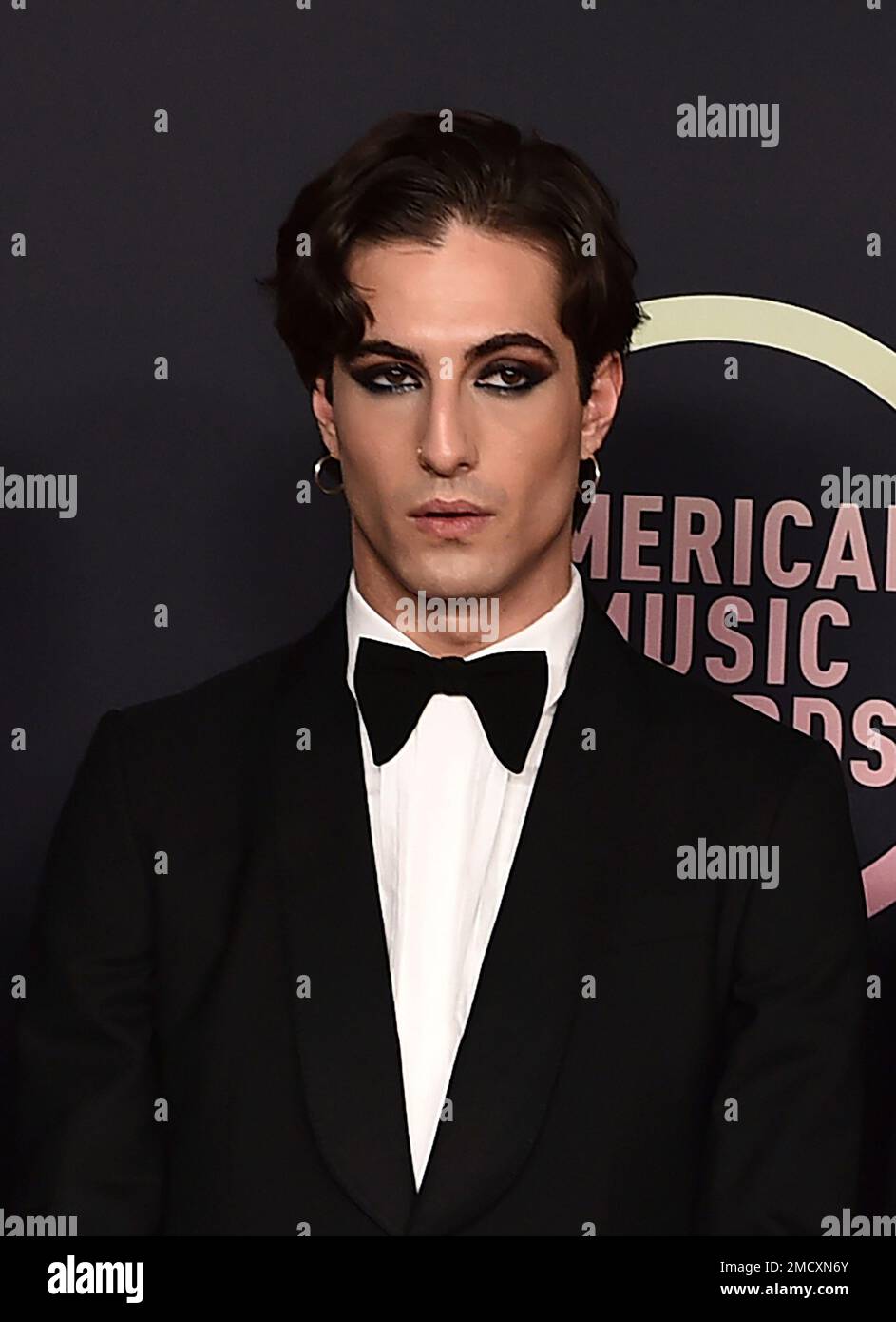 Damiano David of Maneskin arrives at the American Music Awards on ...