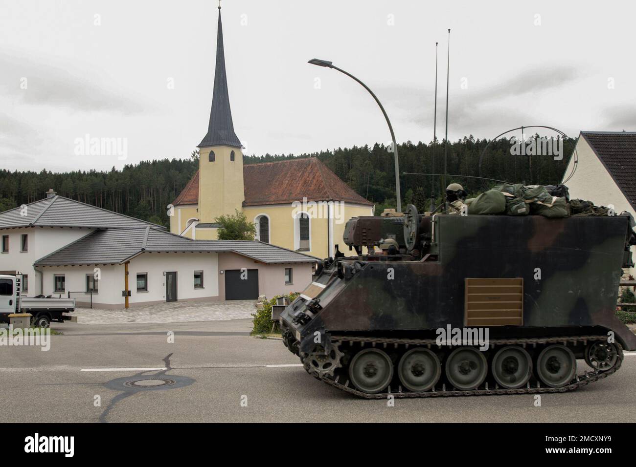 U.S. Army Soldiers assigned to the 41st Field Artillery Brigade follow ...