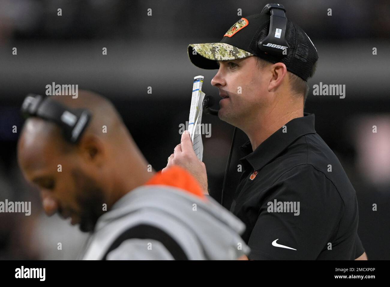Cincinnati Bengals head coach Zac Taylor during the second half of an ...