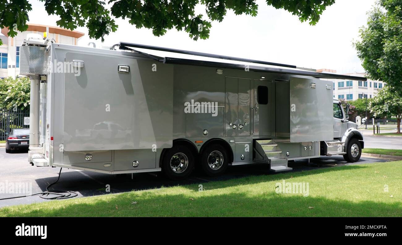 Air and Marine Operations (AMO) Mobile Command Center on site at The ...