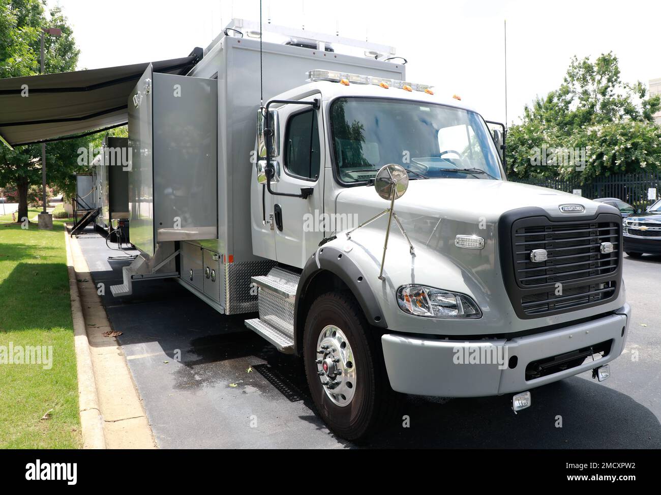 Air and Marine Operations (AMO) Mobile Command Center on site at The ...