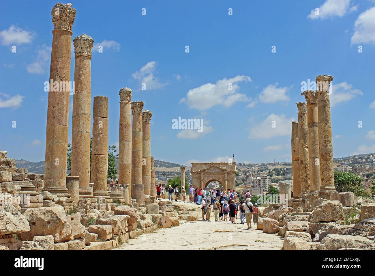 Cardo Maximus, Jerash, Jordan Stock Photo - Alamy