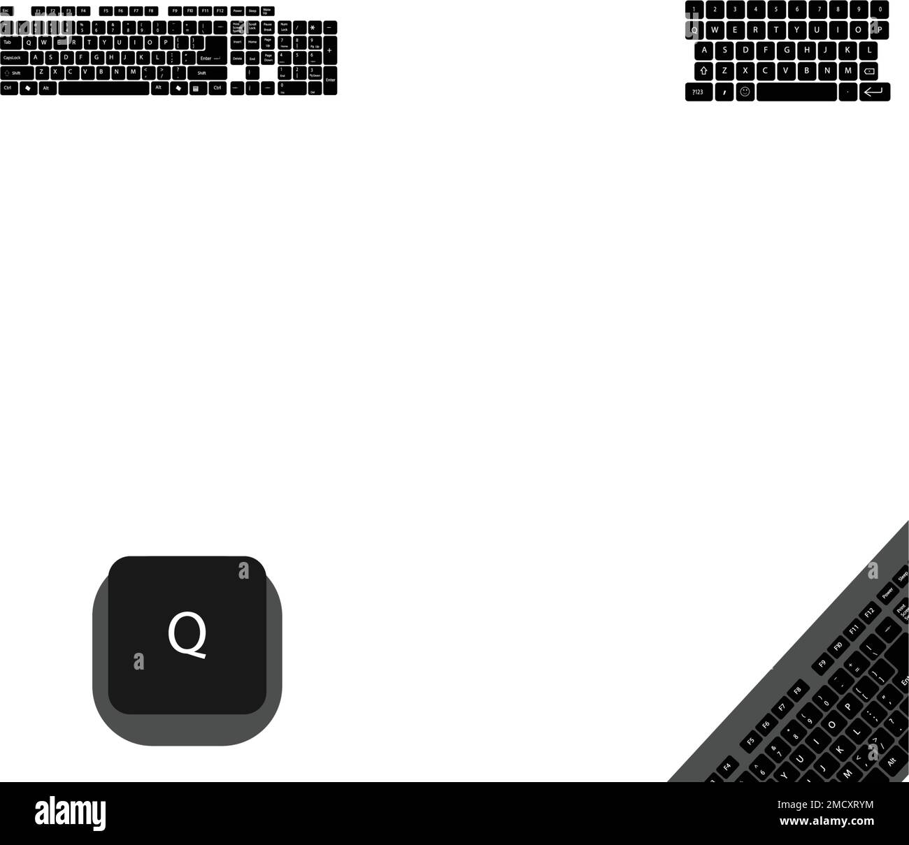 keyboard logo stock illustration design Stock Vector Image & Art - Alamy